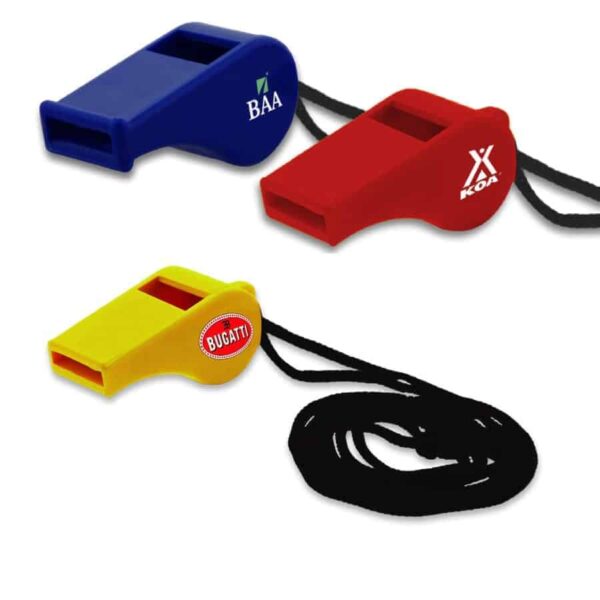 Plastic Whistle. H-K295 - Value Added Promotions