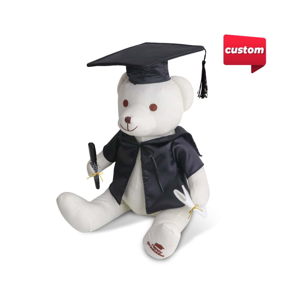 Graduation Signature Calico Bear with Pen. PC-PCPT160 - Value Added ...